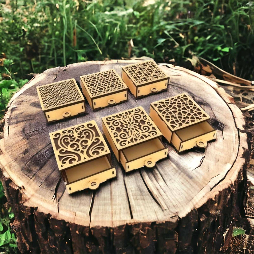 Laser Cut Wooden Box Template Gift Box Jewelry Box Organizer - Etsy