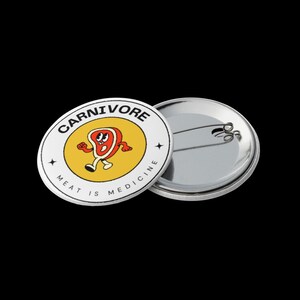 Set of Carnivore Pin Buttons - Etsy