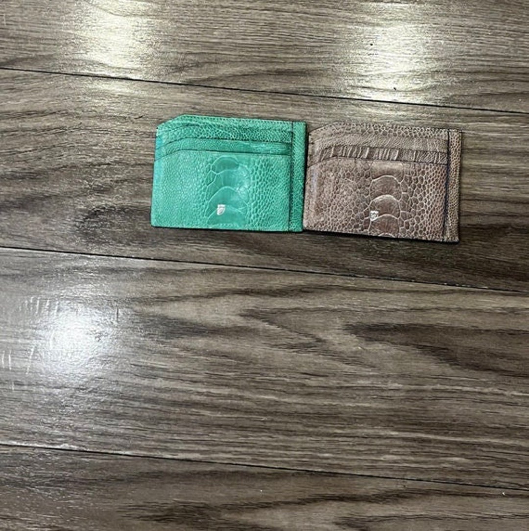 Genuine Ostrich Shin Card Holders - Etsy