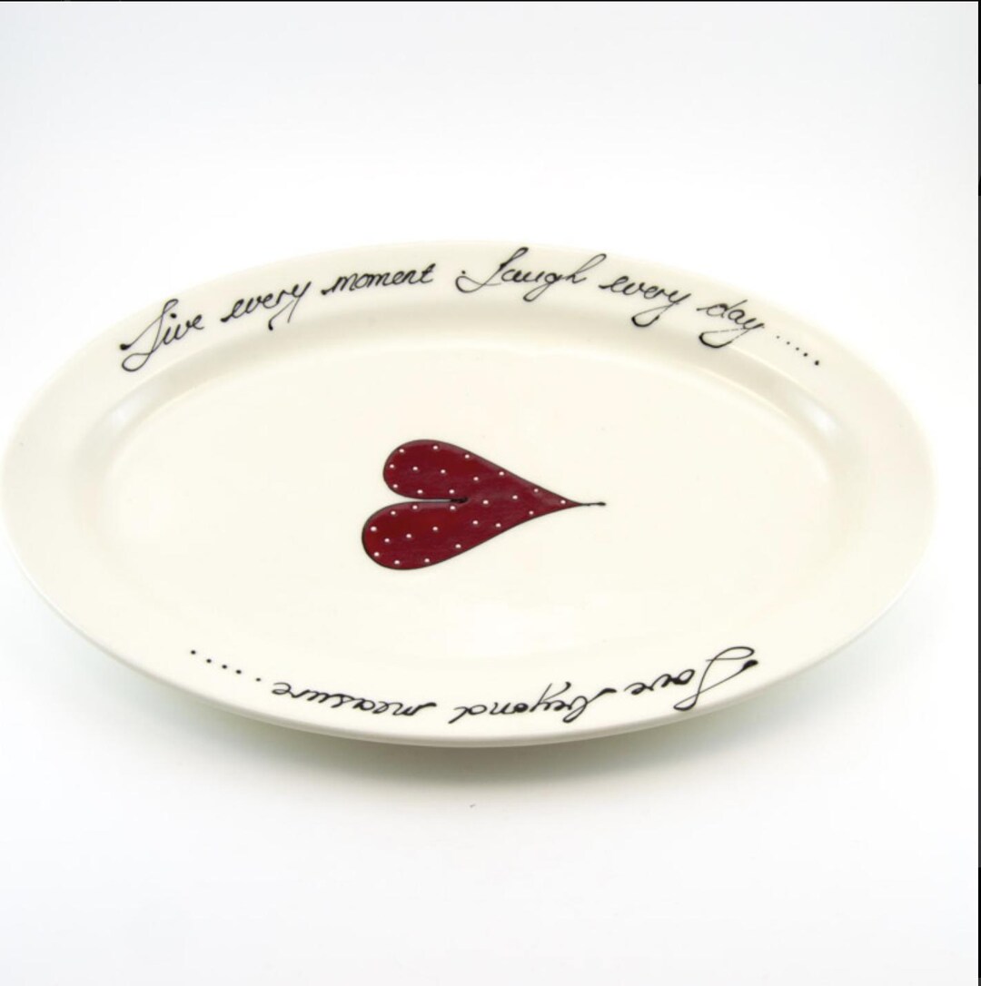 Love and Laughter Serving Plate - Etsy