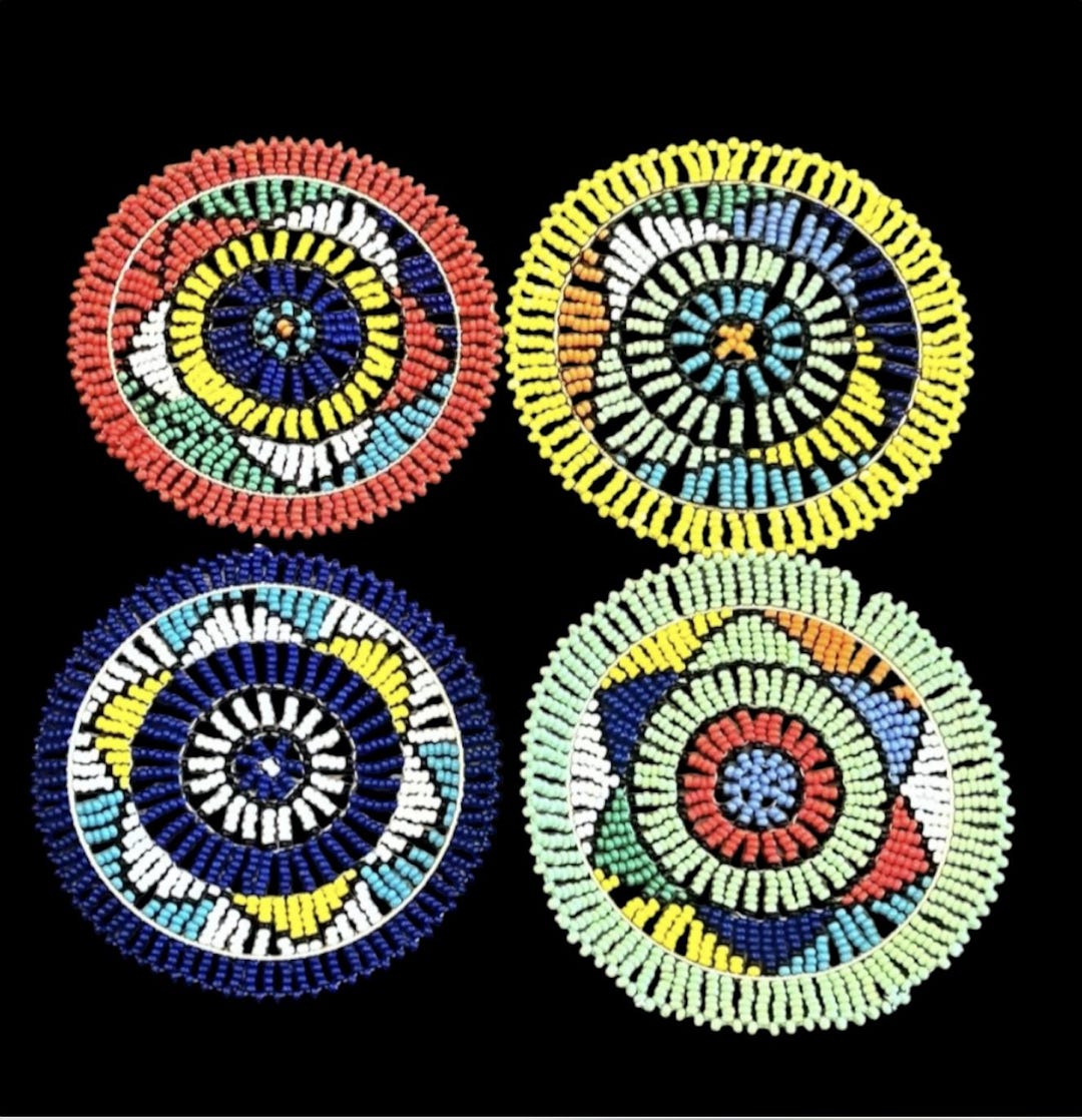 Zulu Beaded Coasters - Etsy