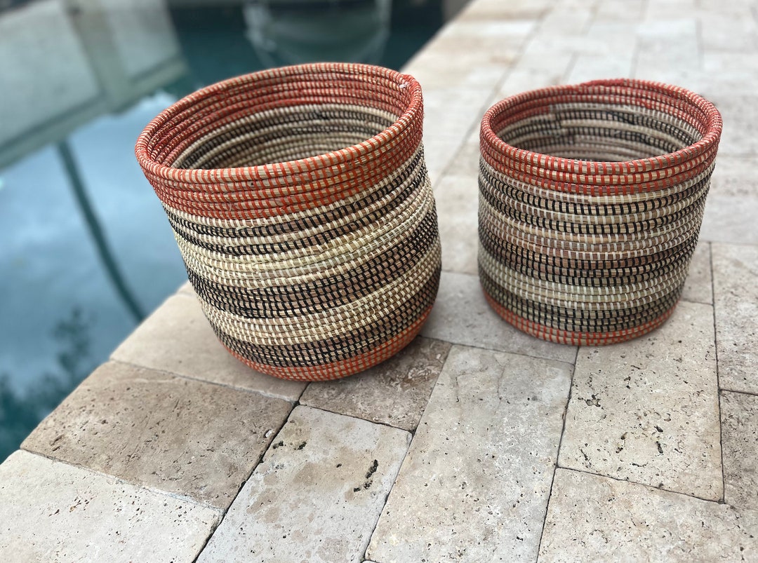 African Bucket Storage-orange - Etsy