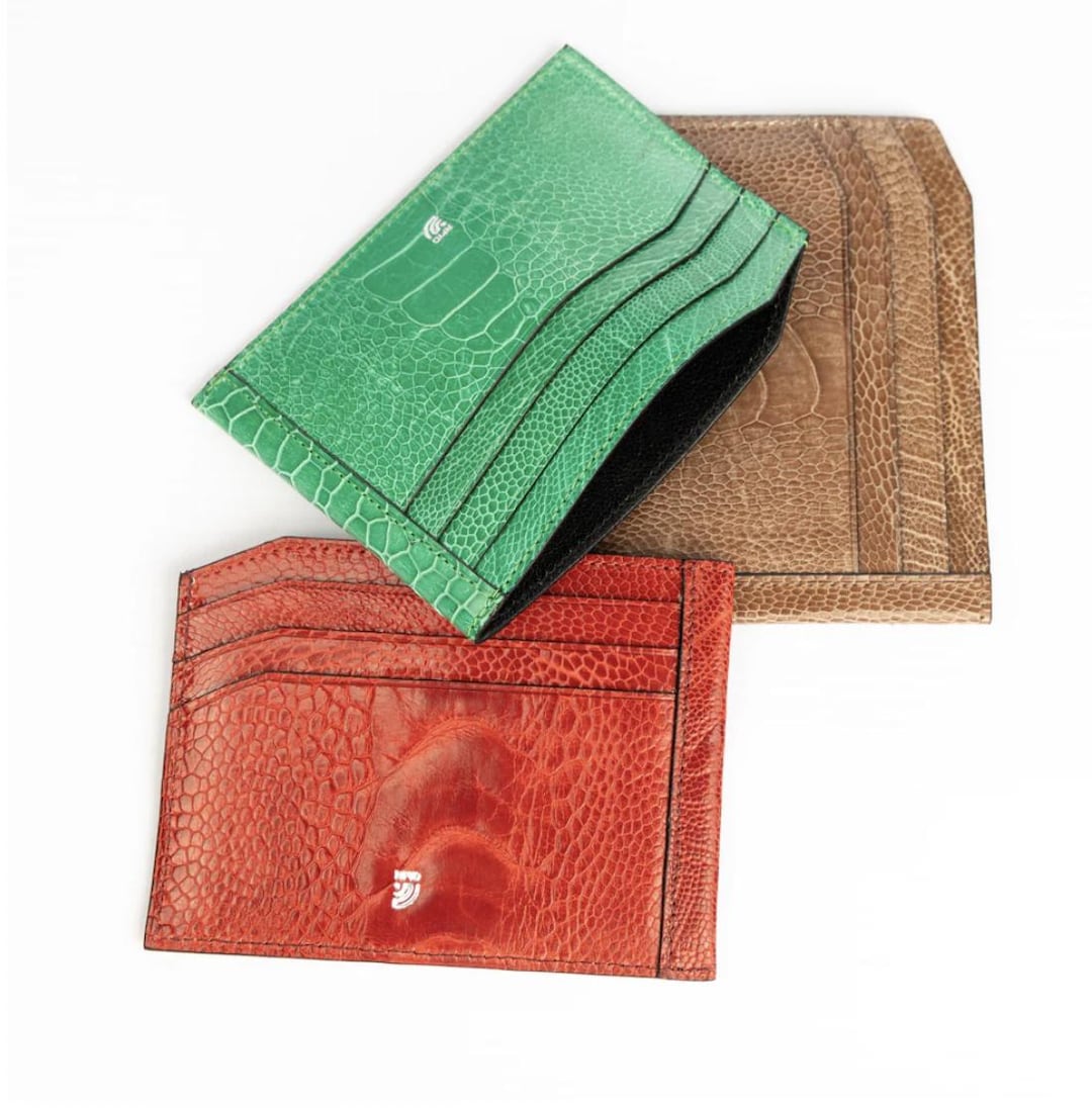 Genuine Ostrich Shin Card Holders - Etsy