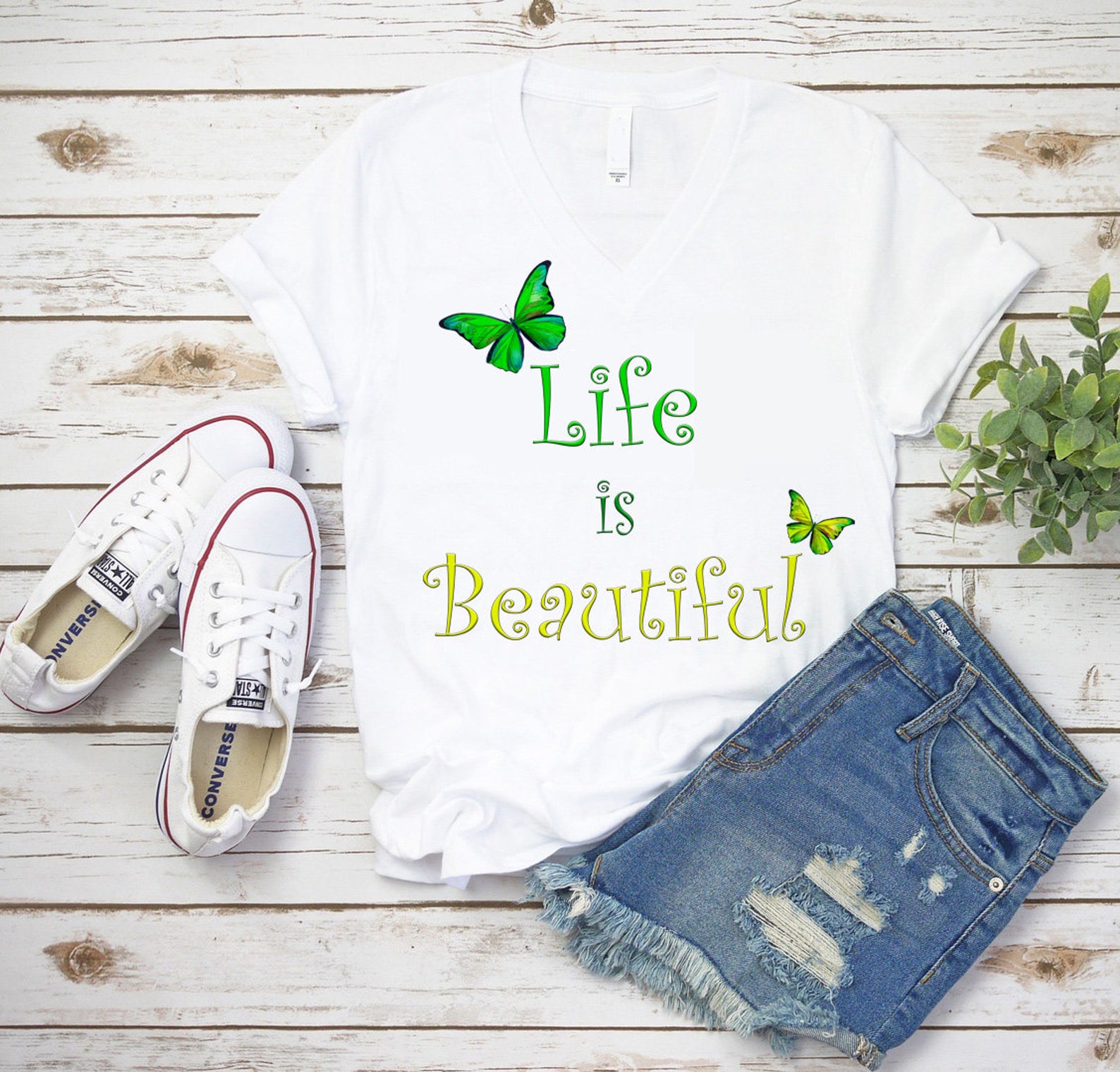 Life is Beautiful PNG File for Sublimation, Butterflies, Png File for ...