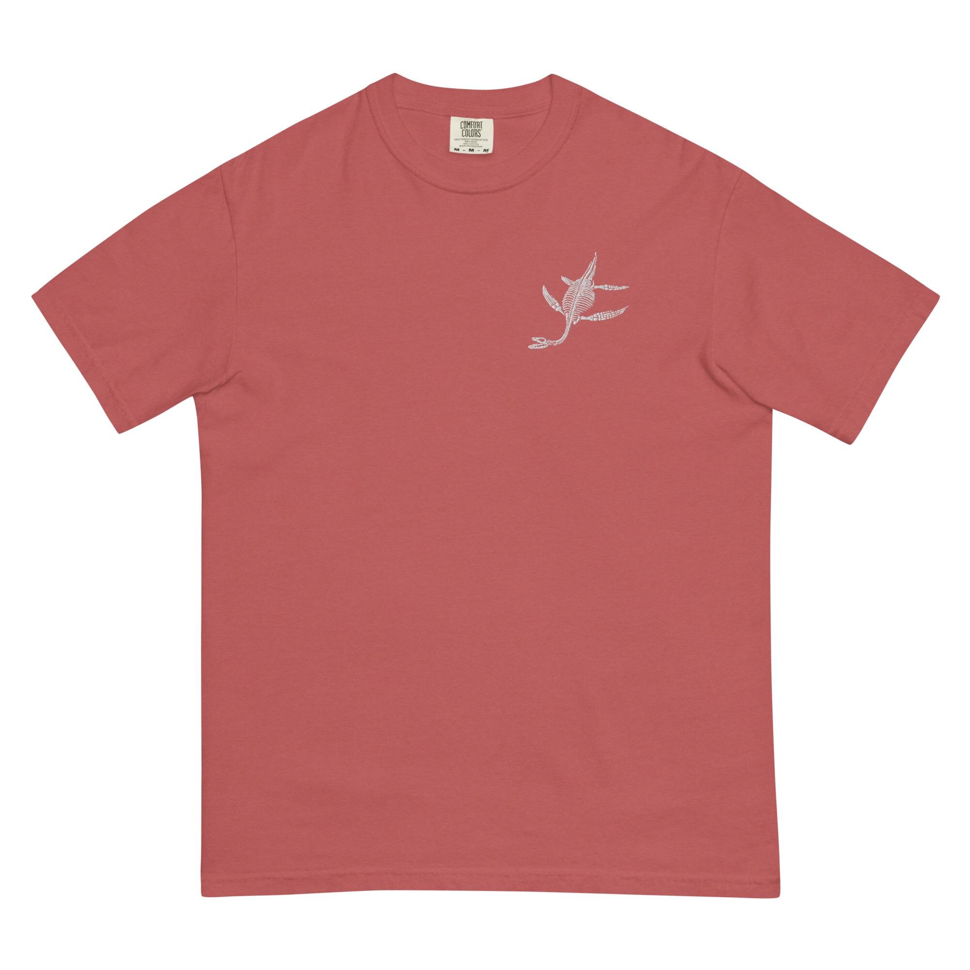 Nessie Plesiosaur Fossil Embroidered T-shirt – Ancient Marine Reptile ...