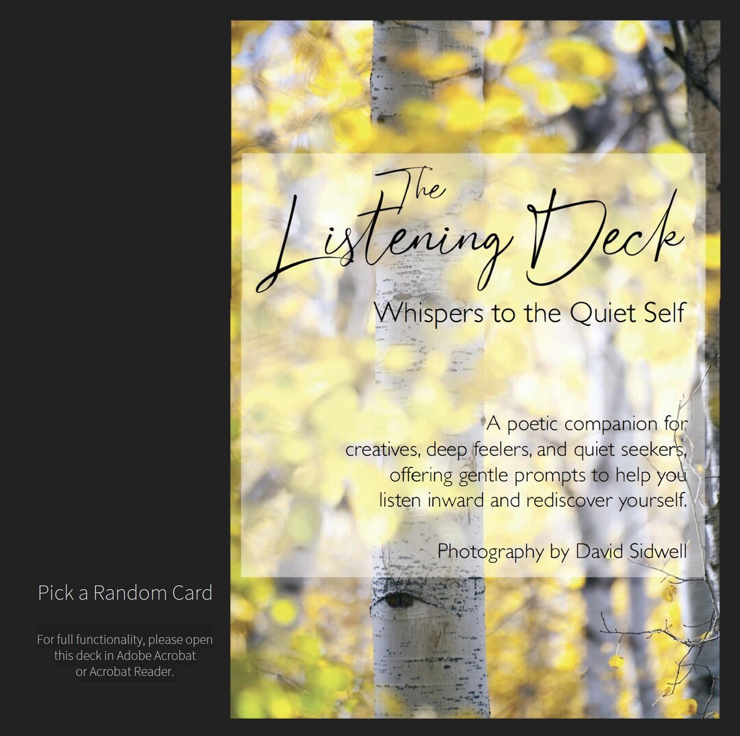 The Listening Deck – Self-reflection & Journaling Prompts | Interactive ...