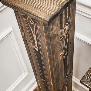 Pair of Handmade Rustic Wood Columns | Etsy