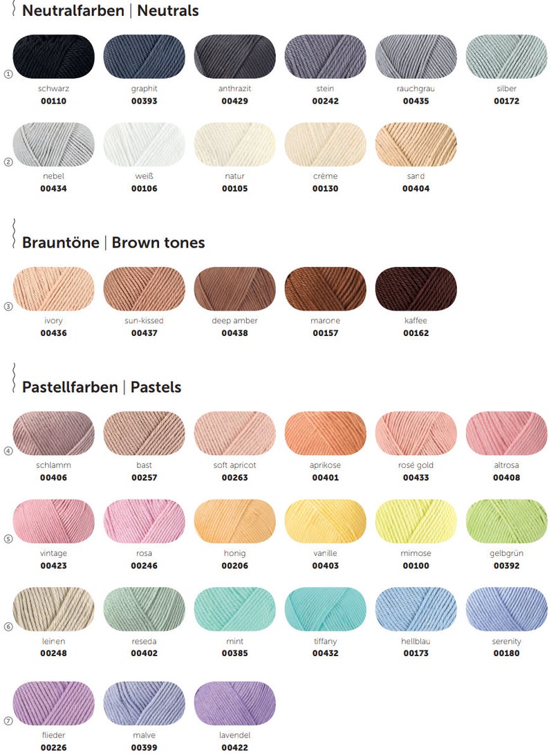 Schachenmayr Catania Cotton Yarn, 100% Mercerized Cotton for Amigurumi ...