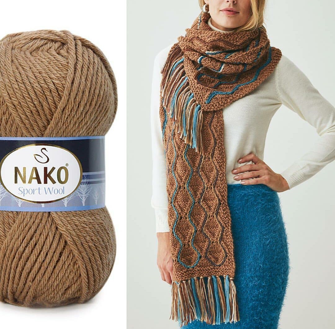 NAKO Sport Wool Yarn, Acrylic Wool Blend, Knitting Crochet - Etsy