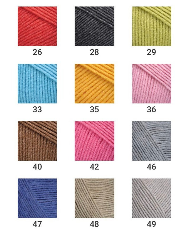 17 skeins Free shippingYarnart jeans Cotton yarnKnitting | Etsy