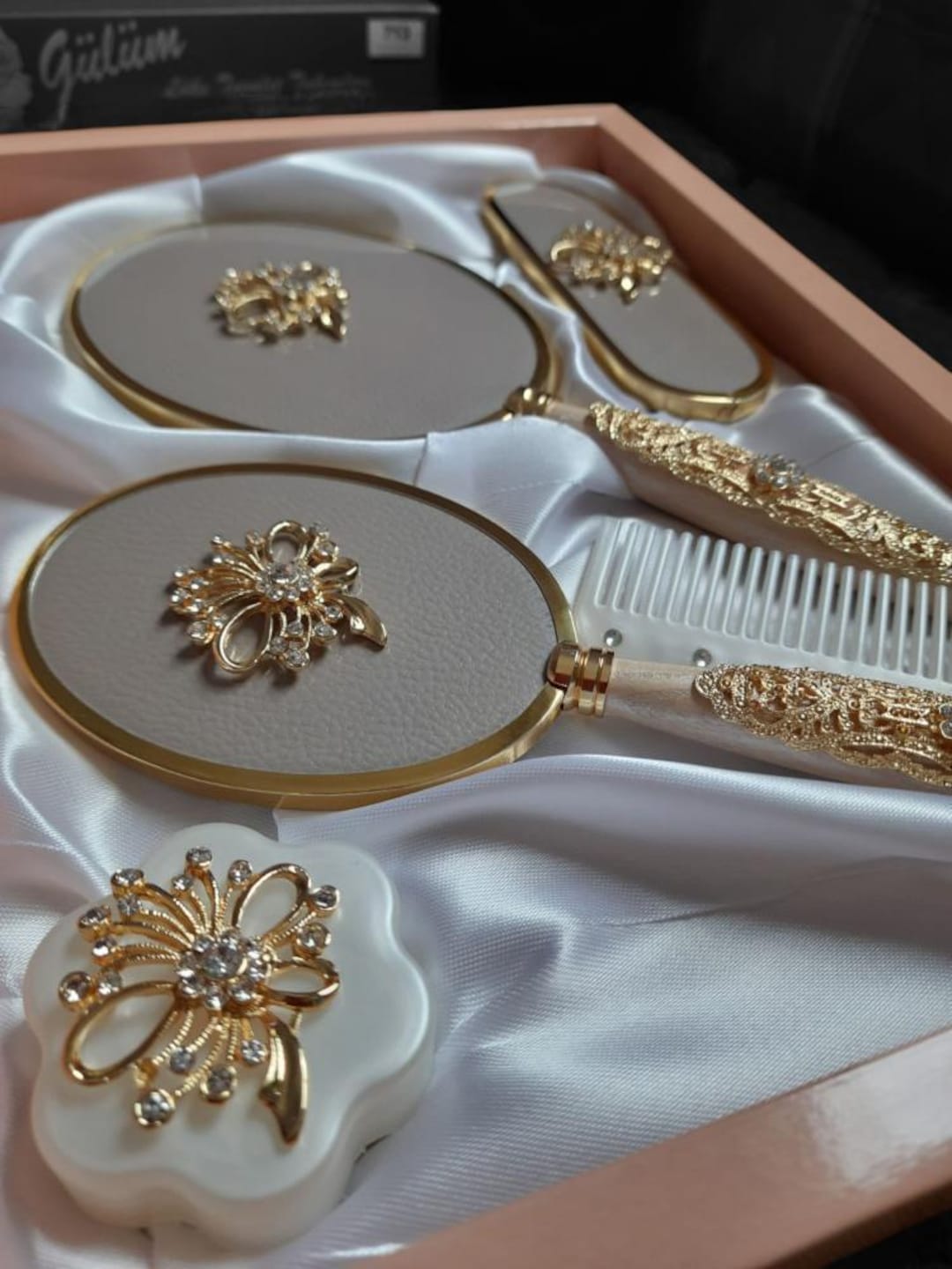 The Mirror Comb Brush Set,mirror and Comb Set, Engagement Gifts for Her ...