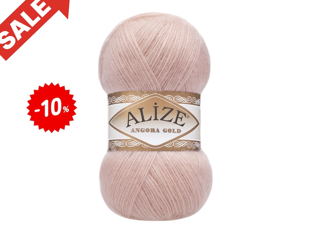 Alize Angora Gold Yarn: Mohair Wool Blend, Lace Weight - Etsy