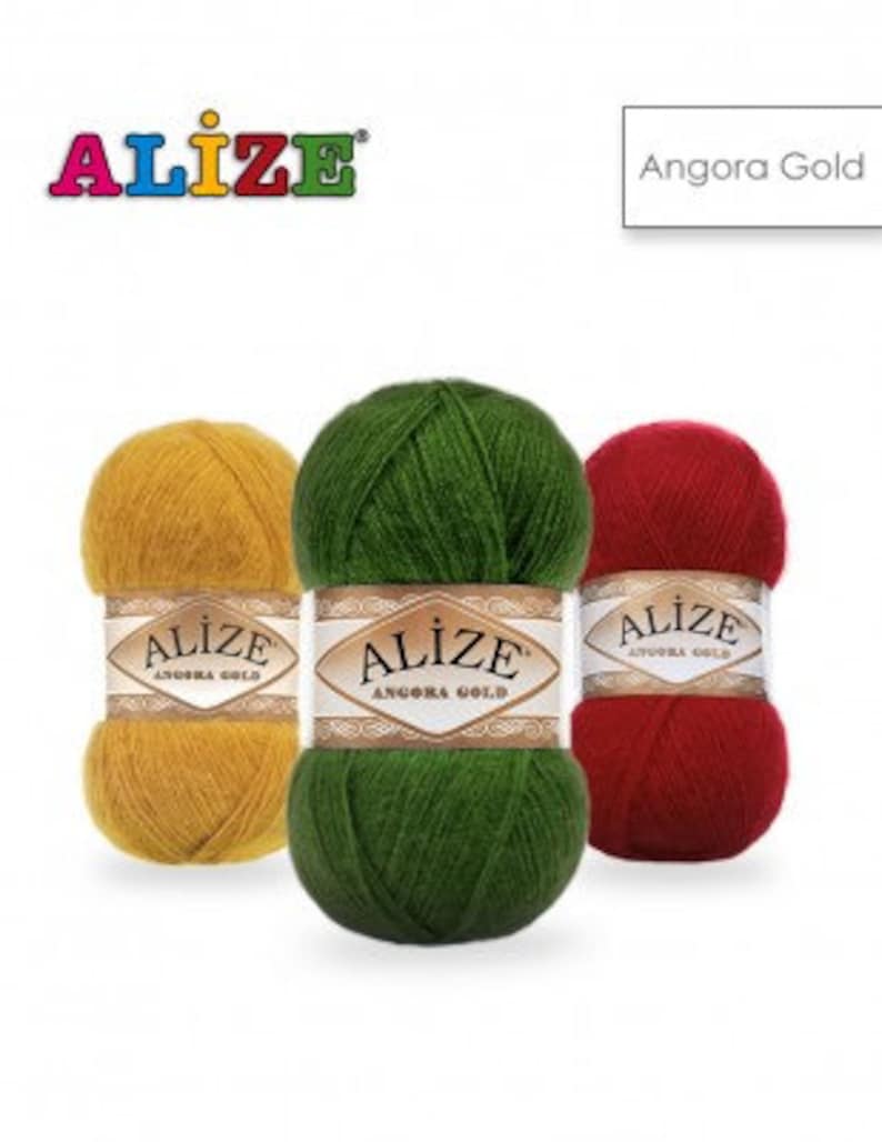 Alize Angora Gold Crochet Yarn Mohair Yarn Knitting Yarn - Etsy