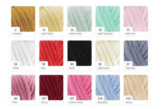 Sewing & Fiber Grey velvet yarn Alize Velluto Soft baby yarn Macrame ...