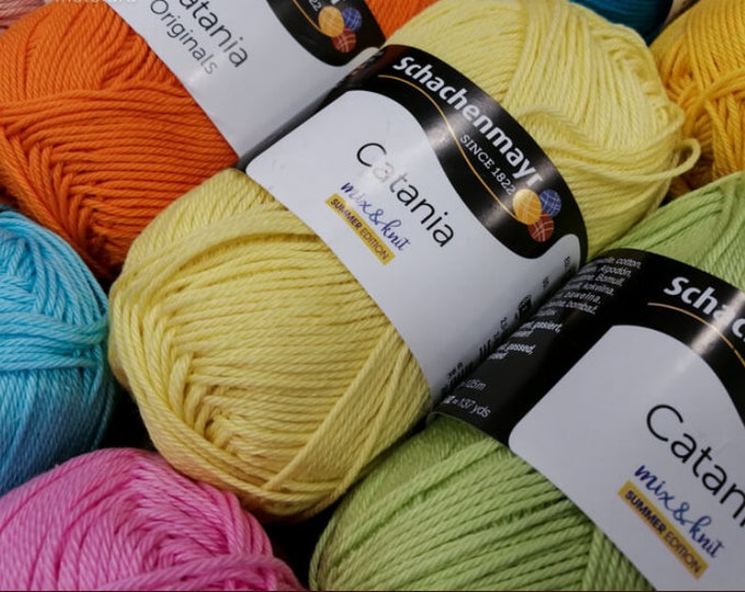 Scheepjes Catona Shade Card, Color Palette, Color Chart, Handy Cotton ...