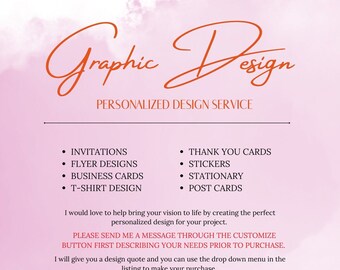 Personalized Graphic Design for Your Project Party or Event, Custom ...