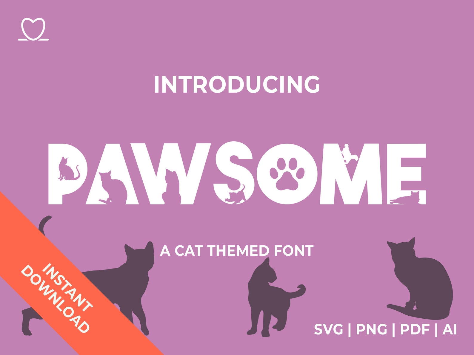 Cat Alphabet SVG PNG / Cute Kitten Numbers & Letters Stencil para ...