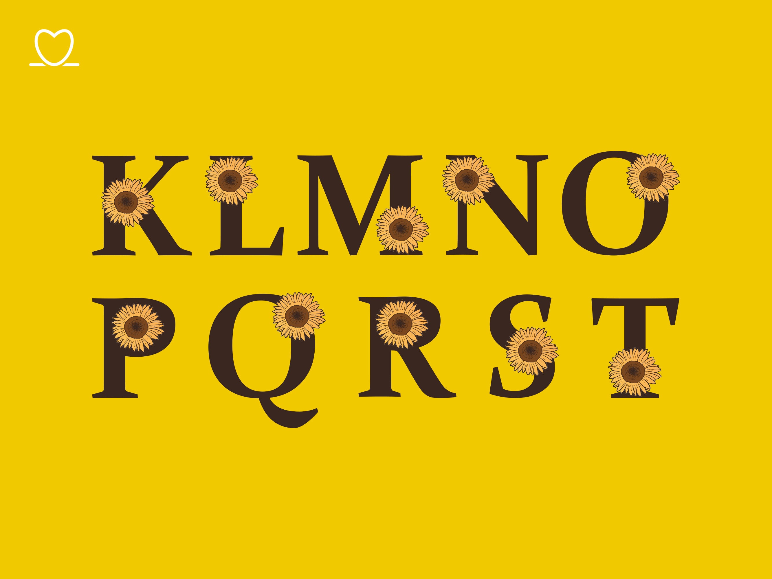 Sunflower Letters SVG / Flower Alphabet PNG / for Cricut & Craft ...