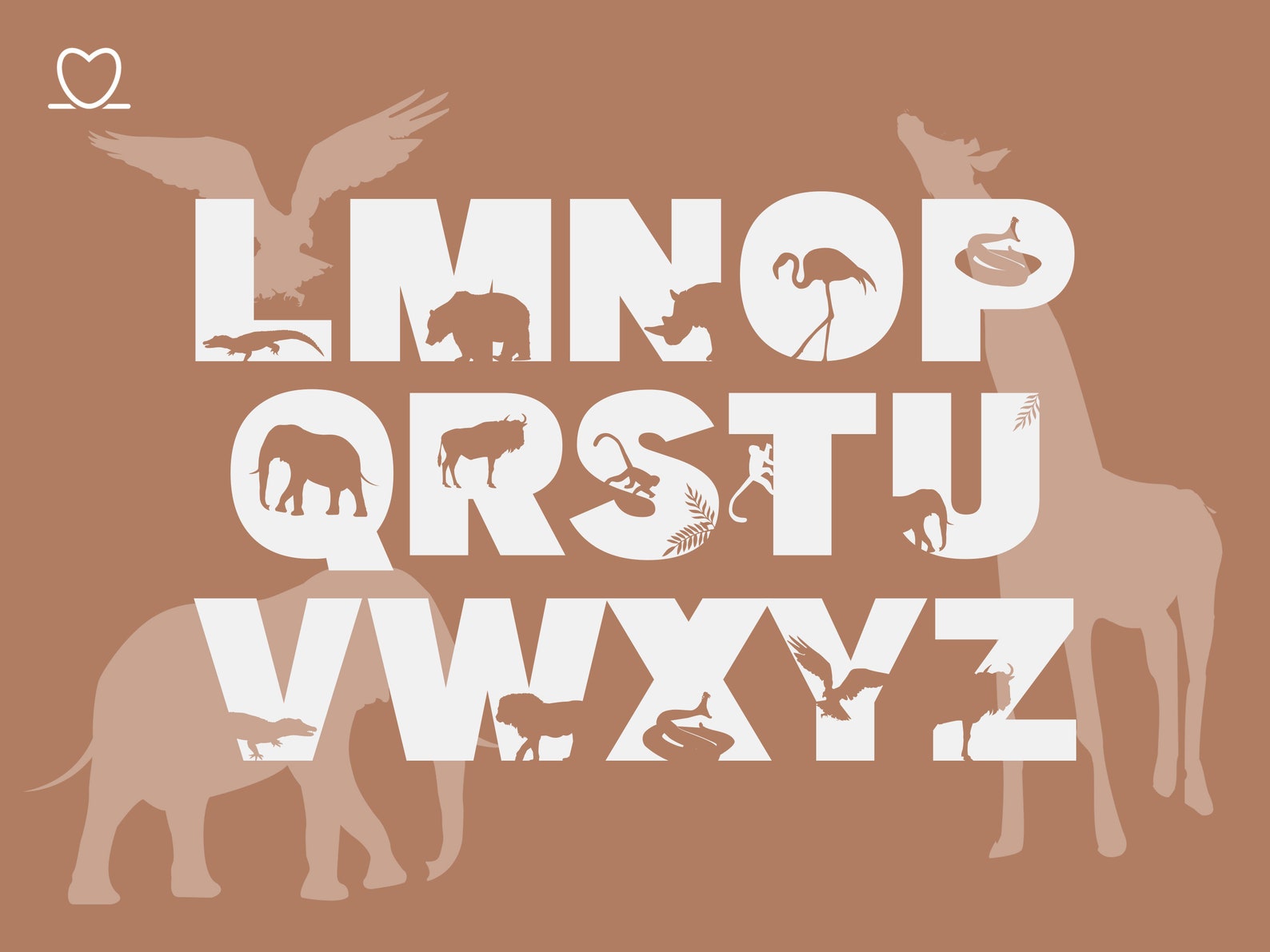 Safari Animals SVG / Jungle Wildlife Font / Wild Numbers & Letters ...