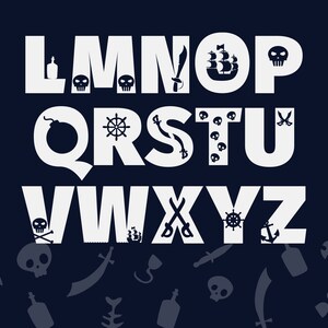 Pirate Letters SVG / Kids Alphabet SVG / Cricut Pirate Alphabet ...