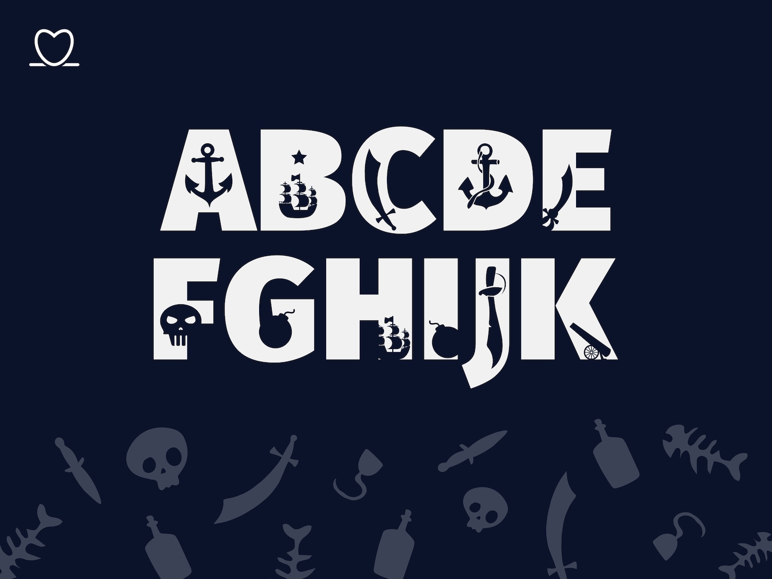 Pirate Letters SVG / Kids Alphabet SVG / Cricut Pirate Alphabet ...