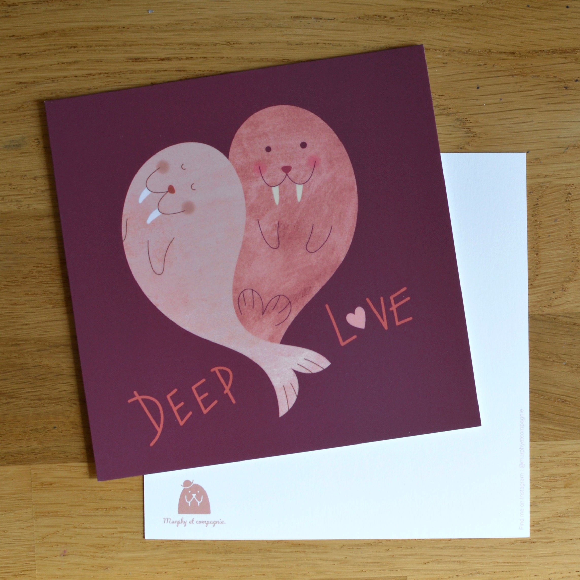 Deep Love Walrus Map - Etsy