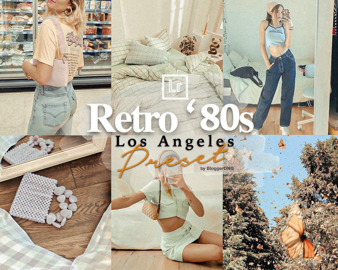 Retro 80s Vibes Desktop Mobile Lightroom Preset Soft Grainy DNG Cool ...