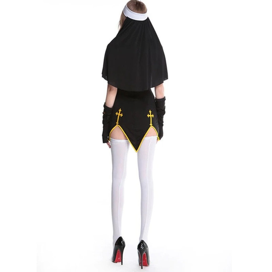 Virgen María Sexy Monja Traje Adulto Mujeres Cosplay Vestido - Etsy España