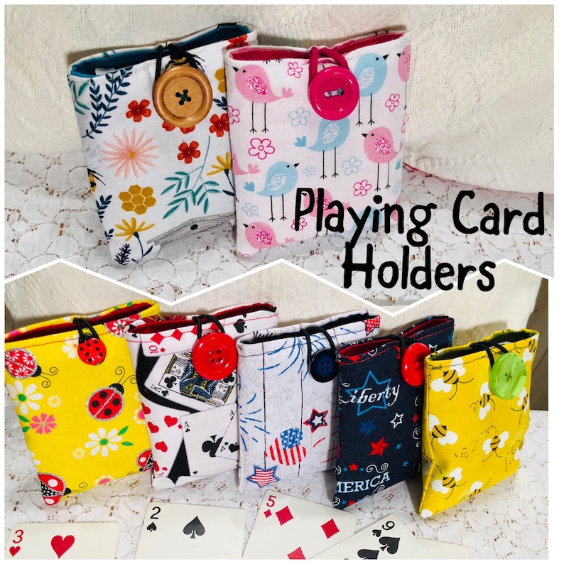 Playing Card Deck Holders, Handmade, Games - Etsy