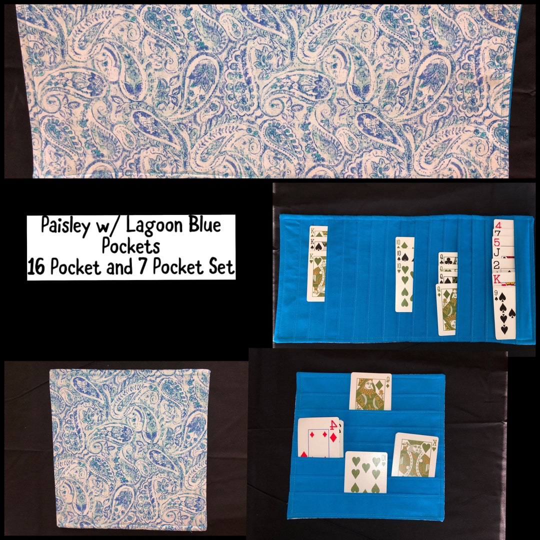 Samba Card Game Organizer Hand & Foot, Triple Play or Canasta Paisley ...