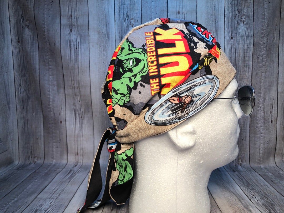 Marvel Captain America Skull Cap, Motorcycle Cap, Scrub Cap, Bikers ...