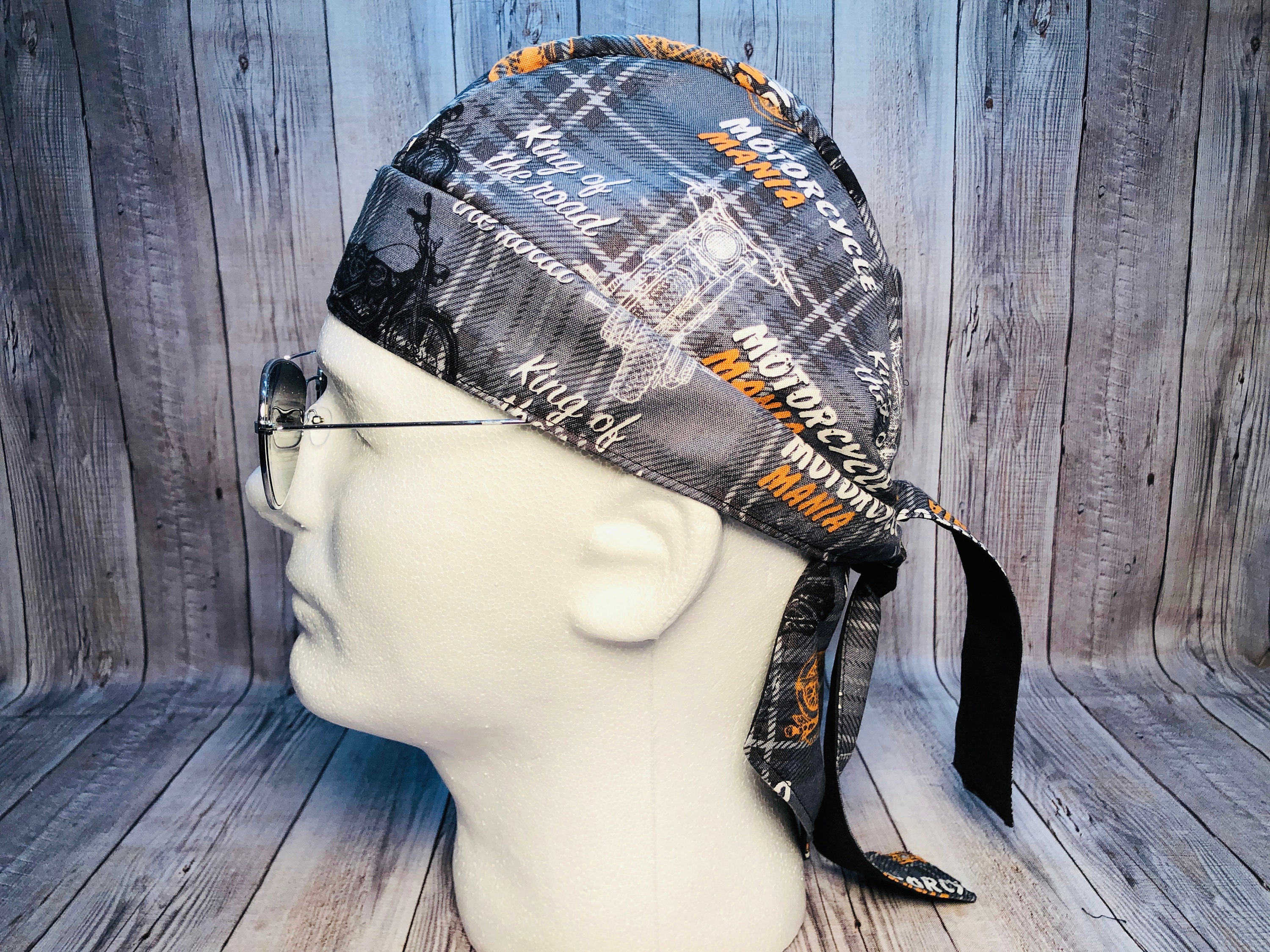 Motorcycle Skull Cap Motorcycle Cap Scrub Cap Bikers Skull - Etsy