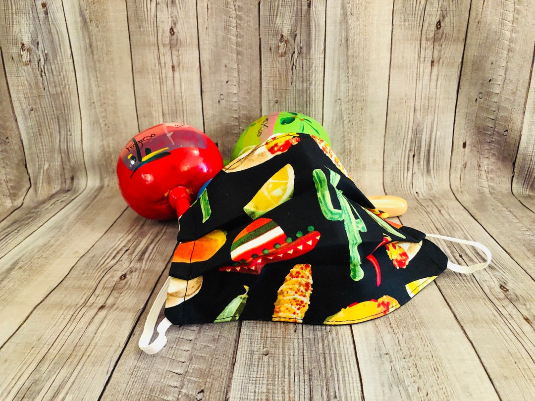 Taco Tuesday Restaurant Waiter, Waitress Face Mask, 3 Layer Washable ...