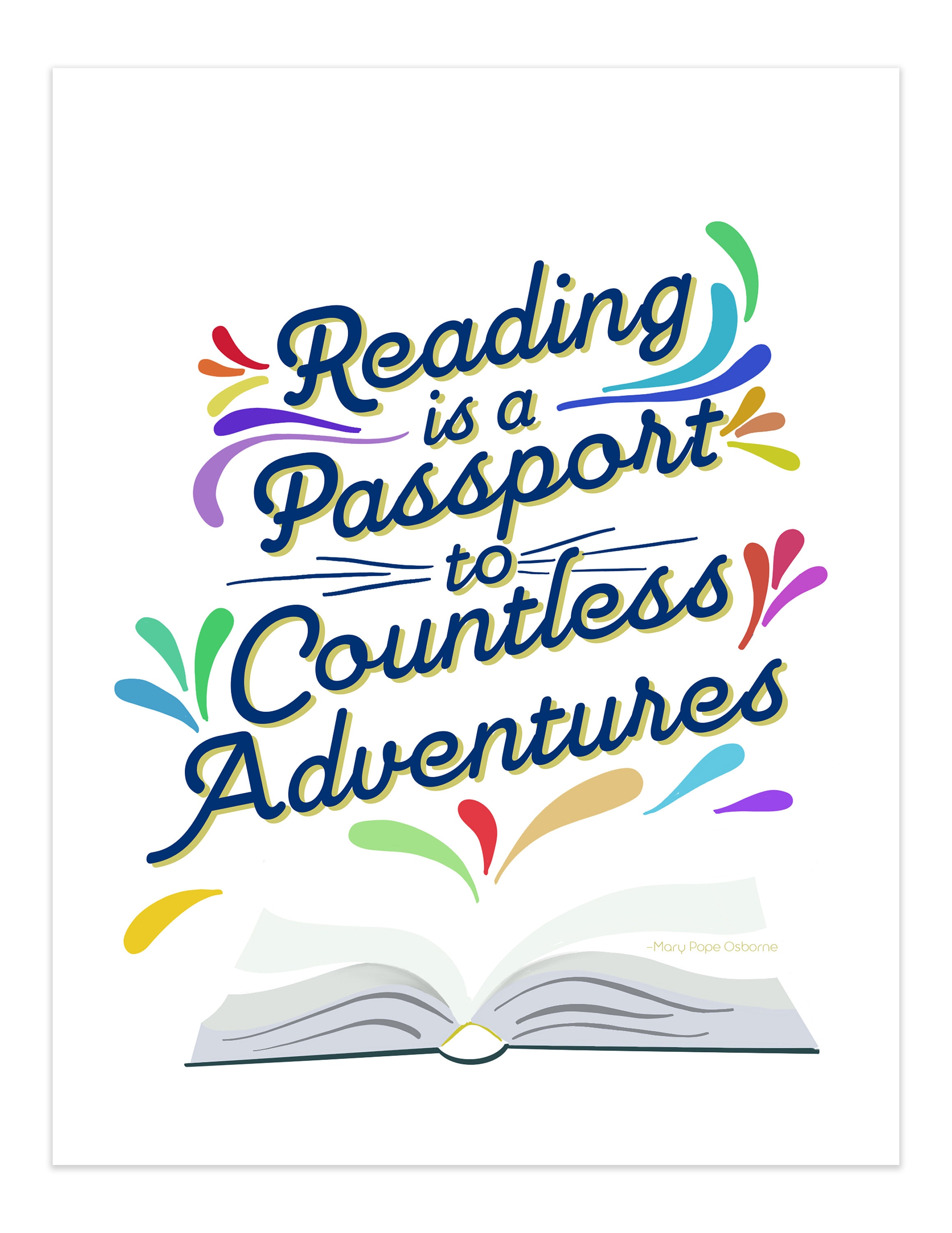 Reading is a Passport to Countless Adventures | Quotes for Kids ...
