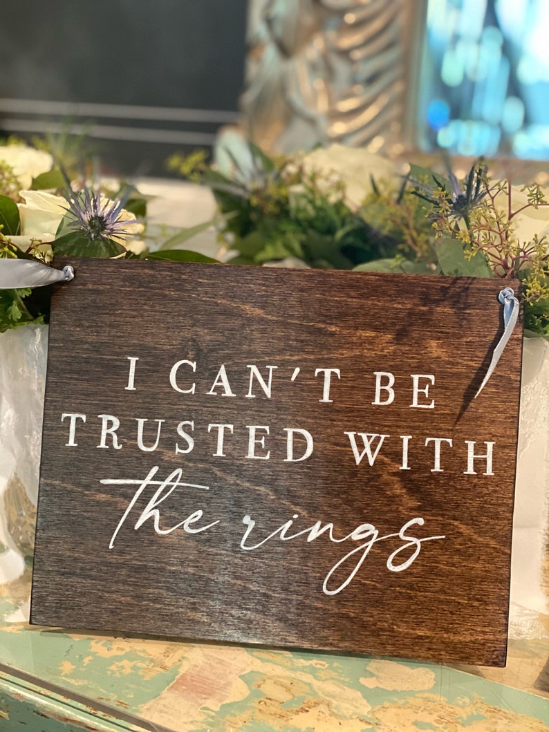 Wedding Ring Bearer Sign Ring Boy Sign Flower Girl Sign Wedding ...