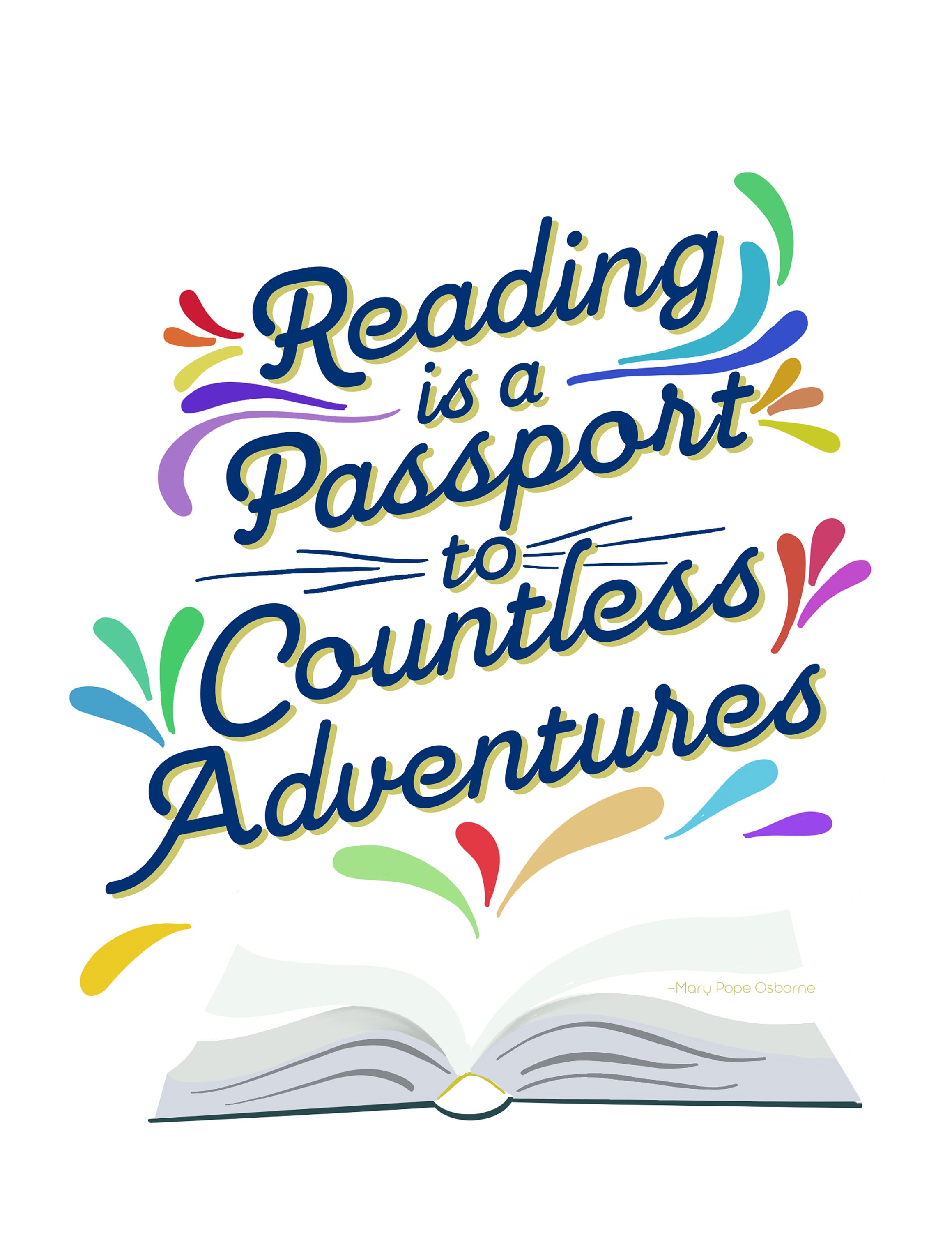 Reading is a Passport to Countless Adventures | Quotes for Kids ...