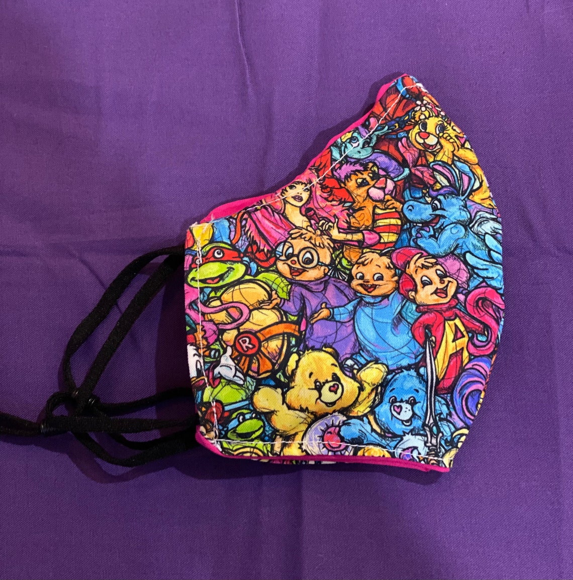 80s Themed Classic Cartoons Toys/ Face Mask | Etsy