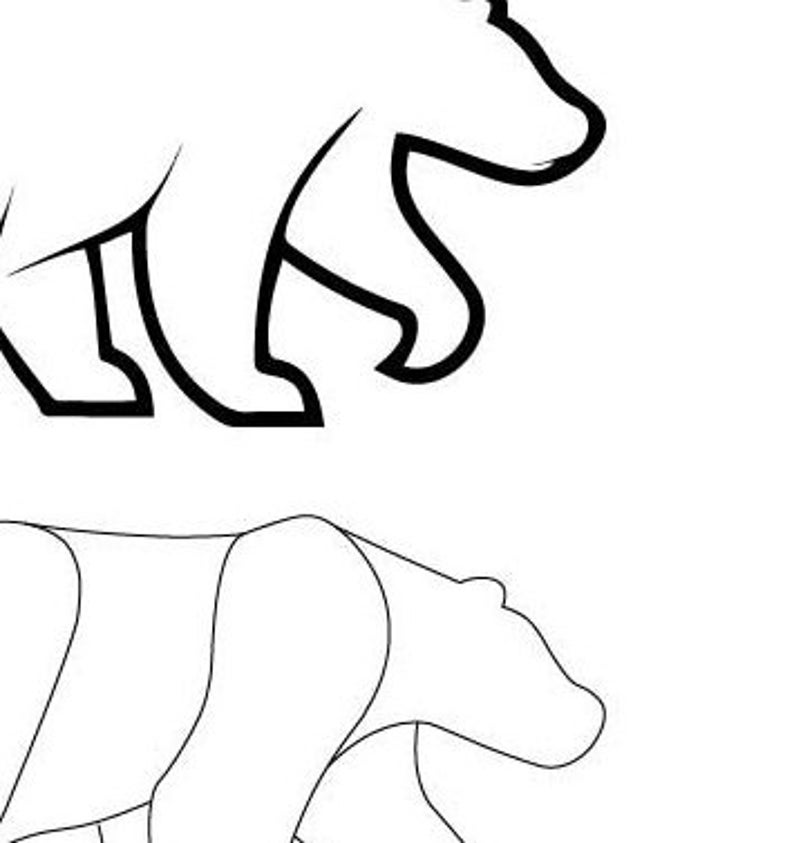 Bear Template - Etsy