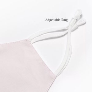 Pastel Pink Cotton Mask Two Layer Washable Reusable Face - Etsy