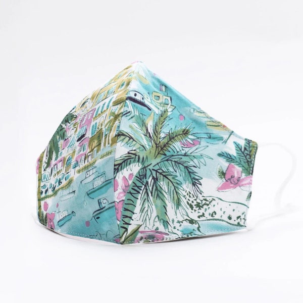 Tropical Face Mask - Etsy