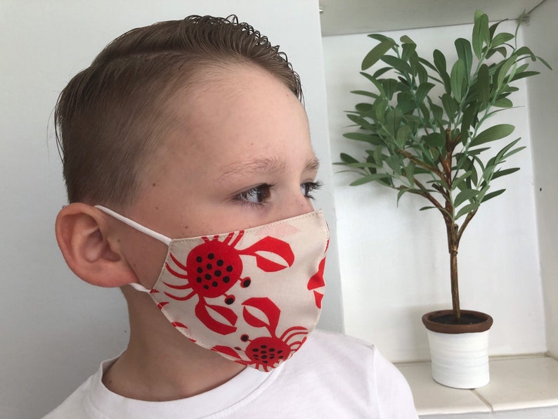 Kids Face Mask Children Mask W/ Filter Pocket Nose Wire | Etsy