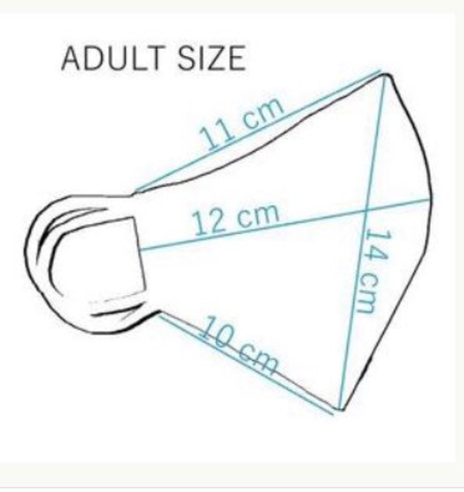 XL Plain Black Face Mask Regular Size Black Cotton Washable | Etsy