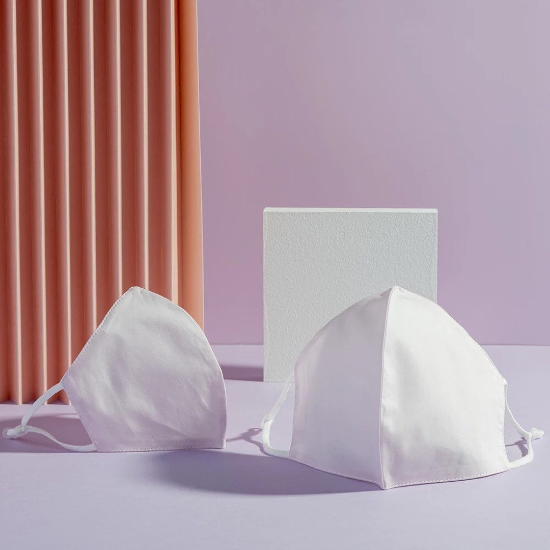 Pastel Pink Cotton Mask Two Layer Washable Reusable Face - Etsy