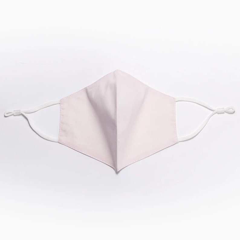 Pastel Pink Cotton Mask Two Layer Washable Reusable Face | Etsy