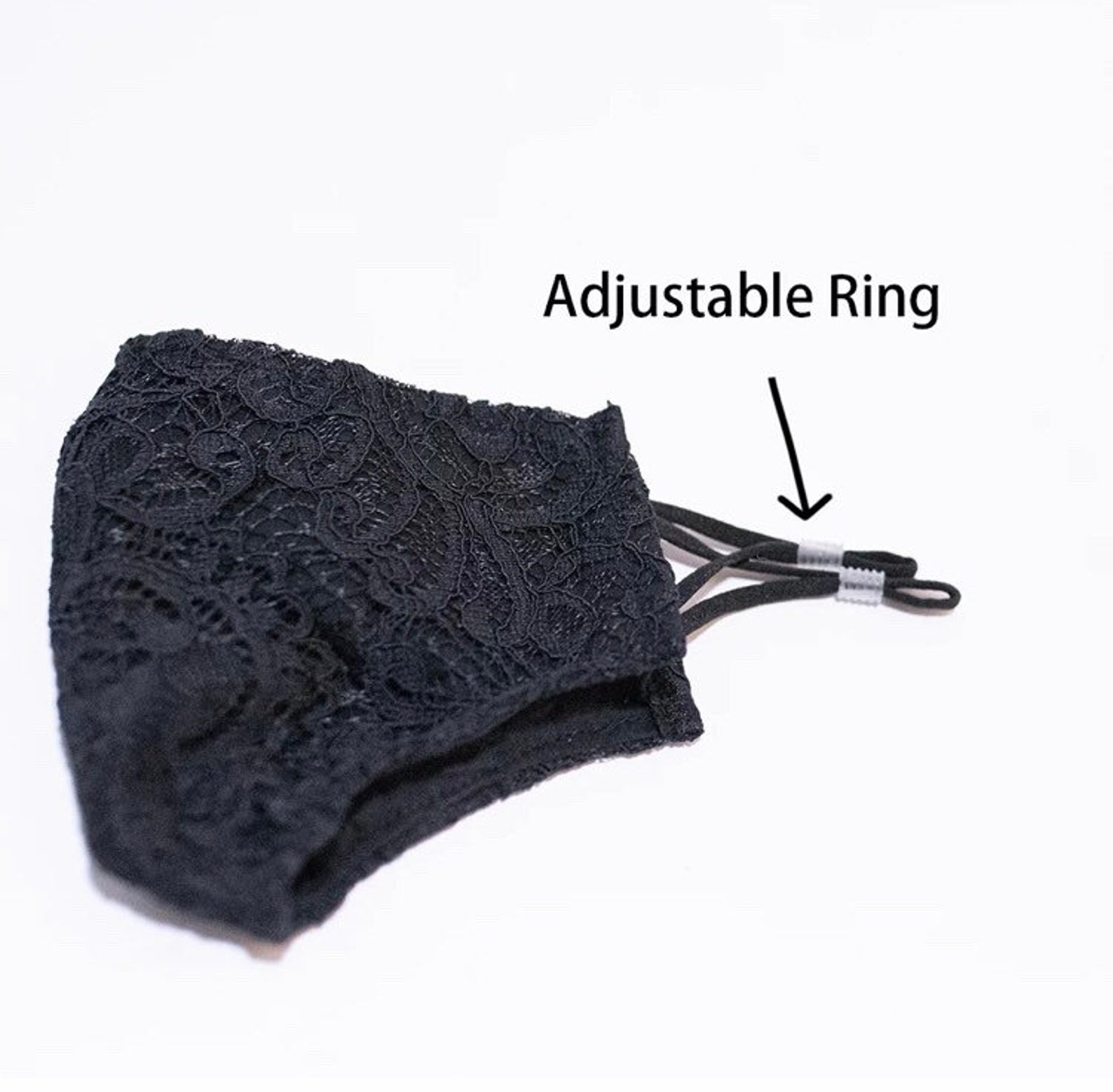 LACE FACE MASK Reusable Face Cover Black Lace Face Mask - Etsy