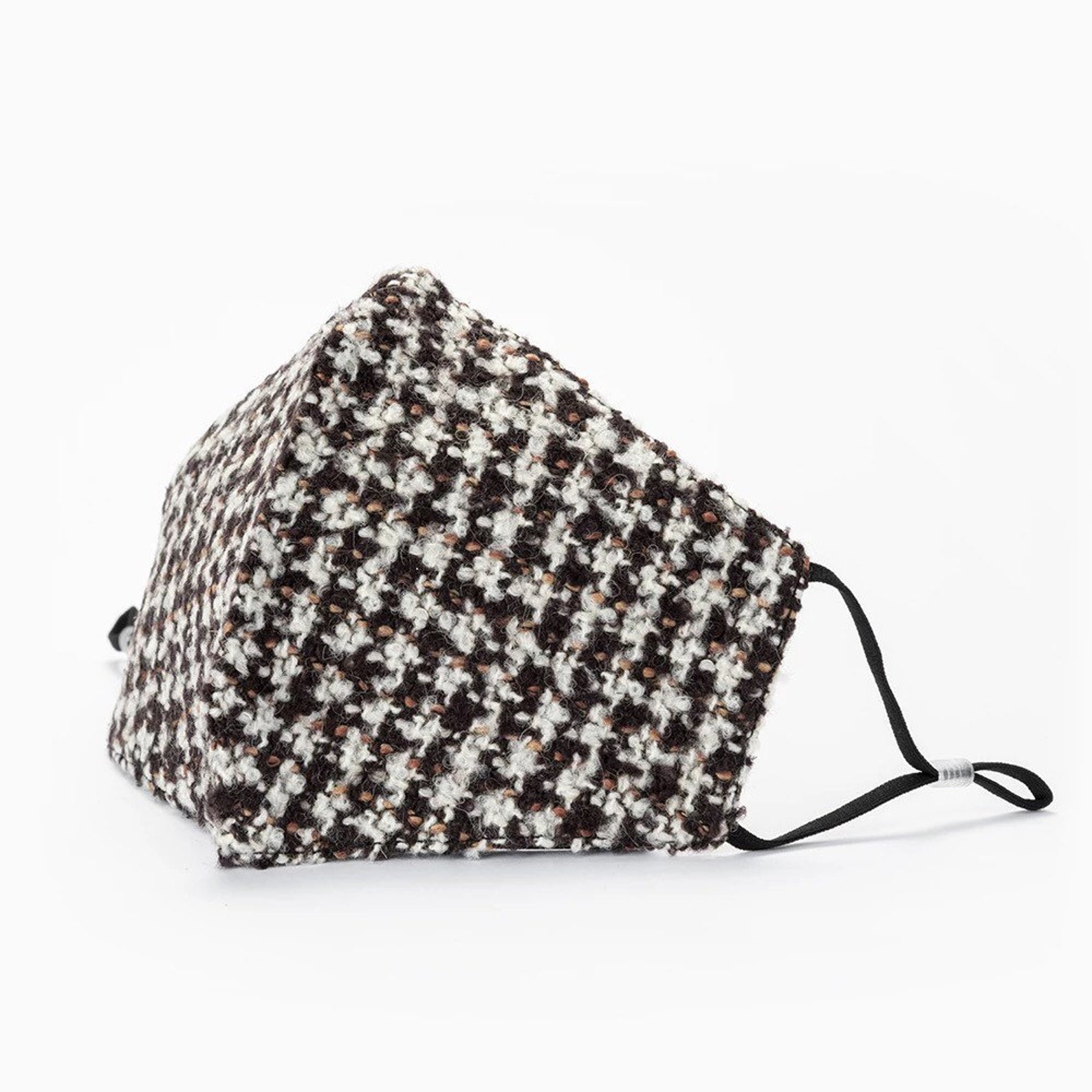 Washable Boucle Wool Face Mask Breathable 3 Layers With Nose | Etsy