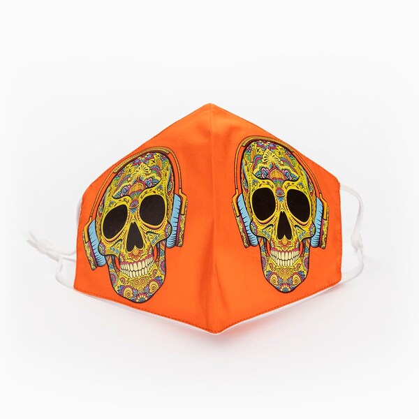 Sugar Skull Face Mask - Etsy