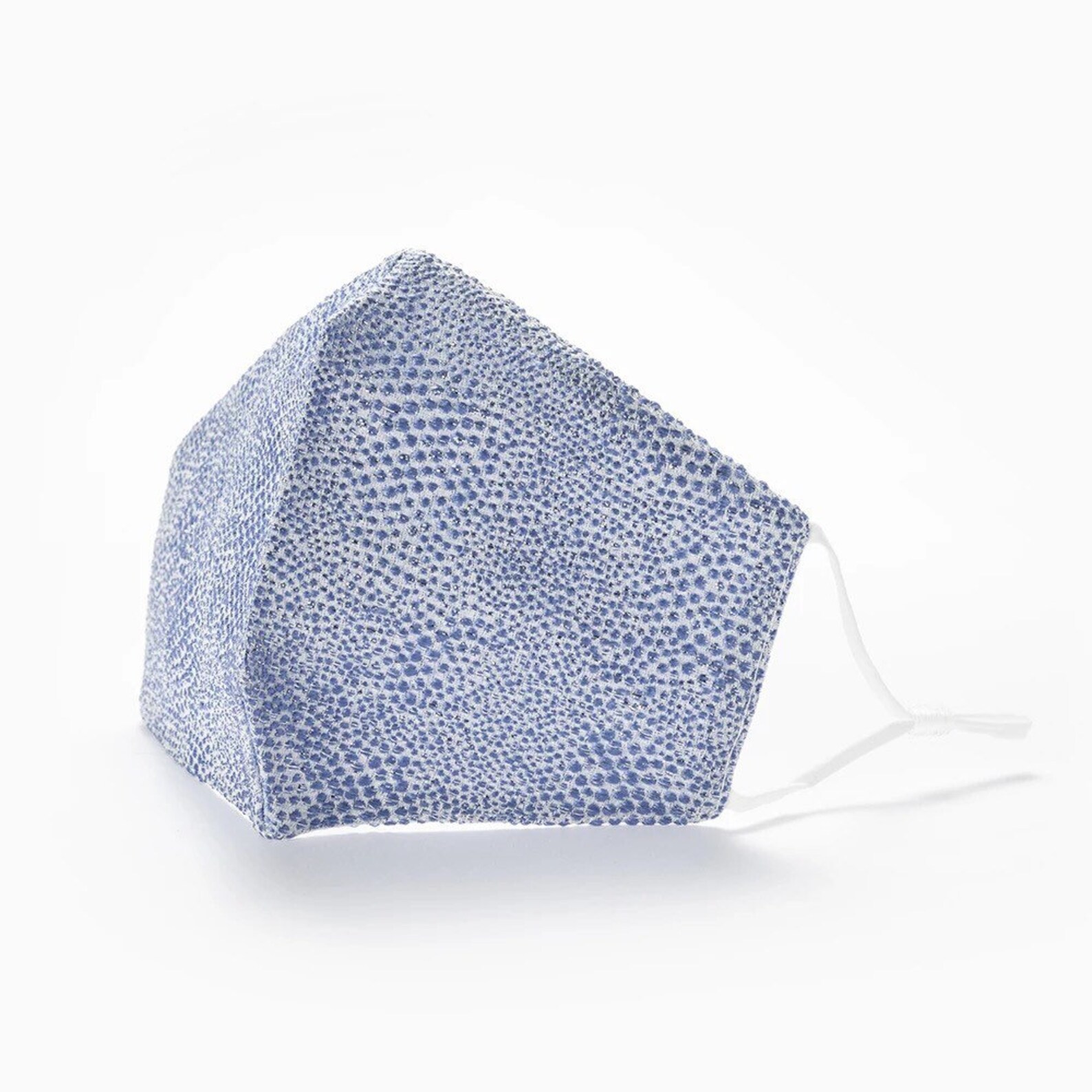 Jacquard Face Mask 2 Layer Mask W/ Filter Pocket Sky Blue | Etsy