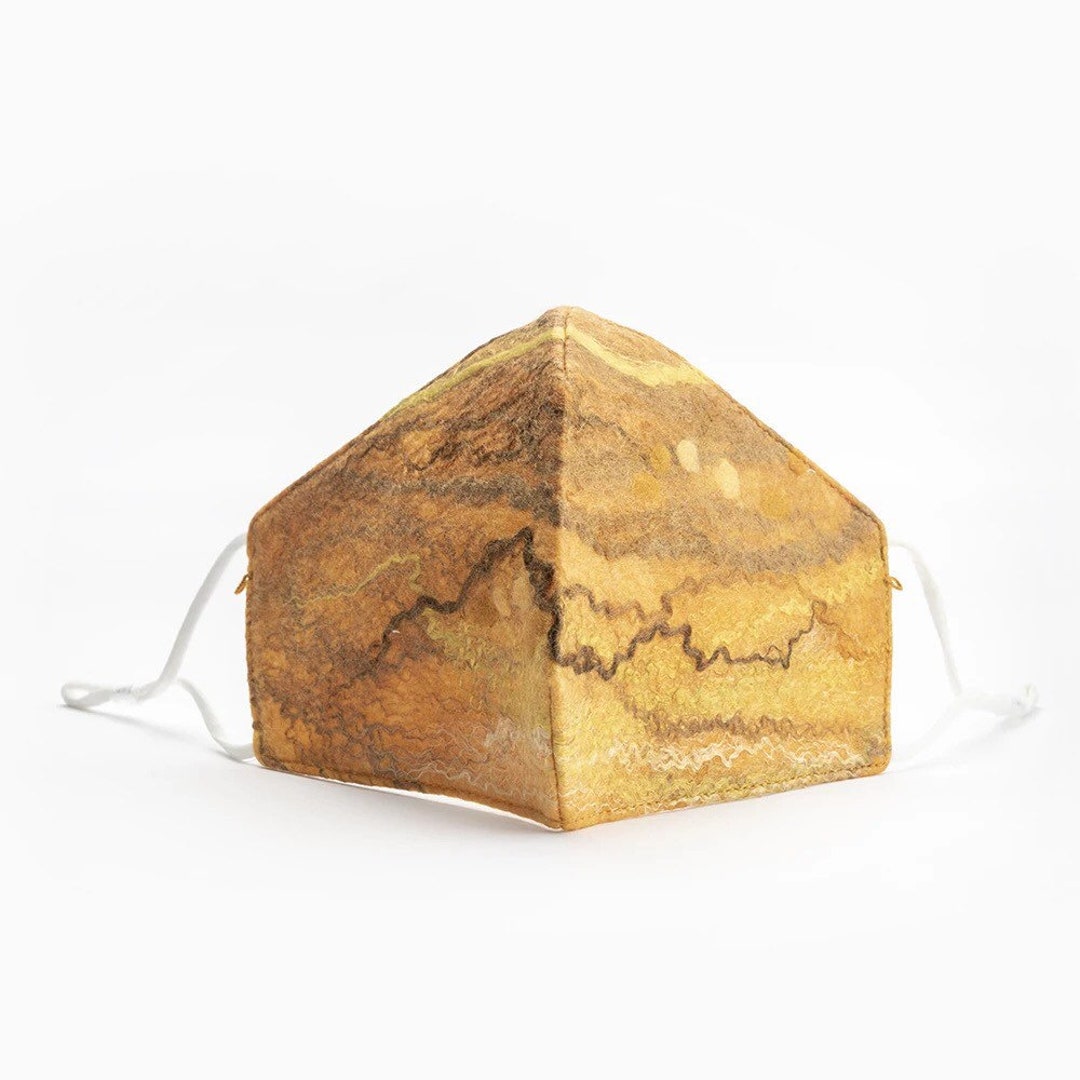 Washable Merino Wool Face Mask, 3 Layer Breathable With Nose Wire ...