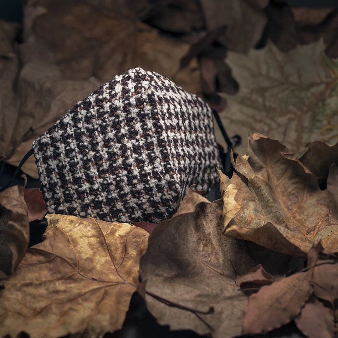 Washable Boucle Wool Face Mask, Breathable 3 Layers With Nose Wire ...